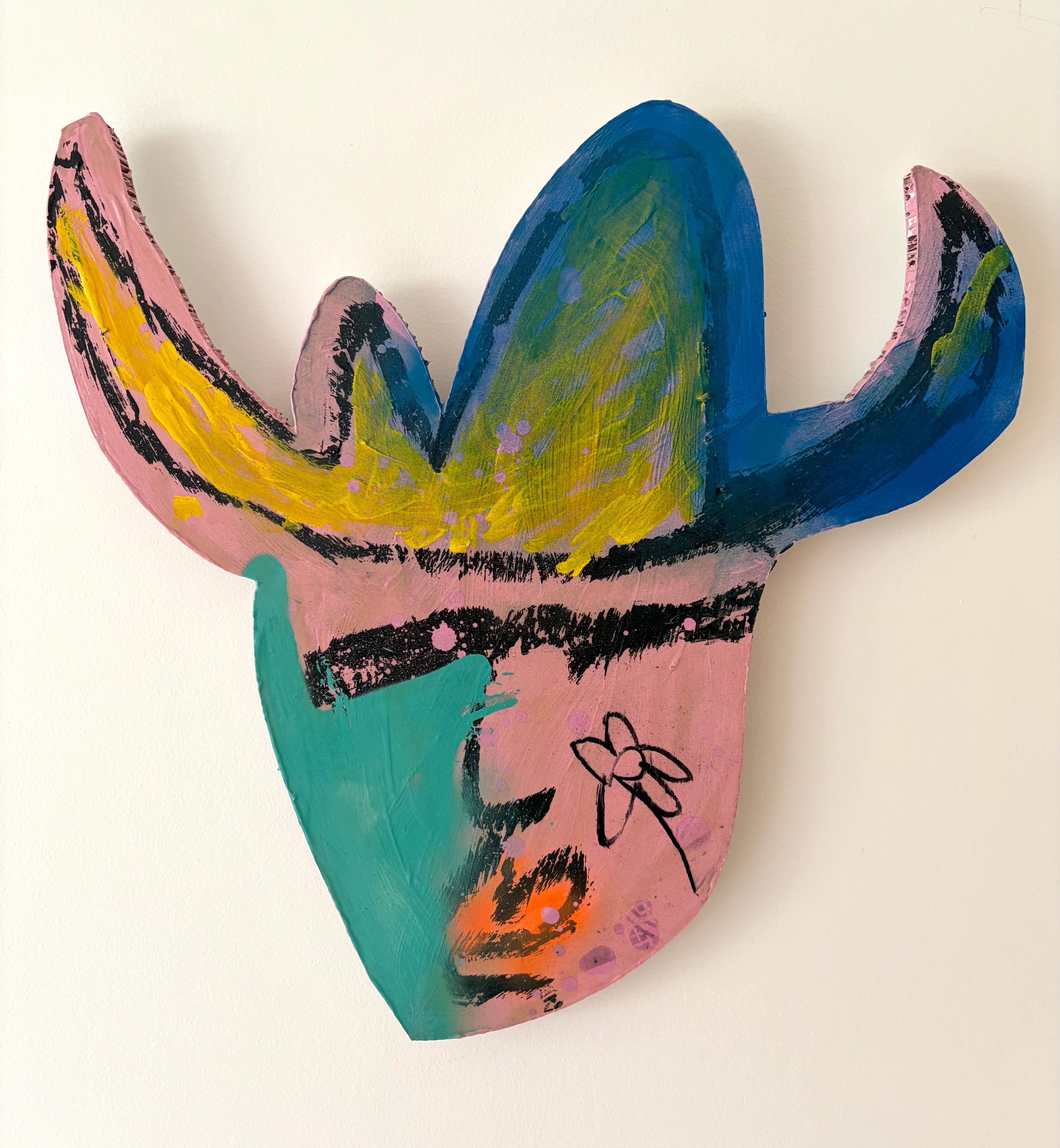 " Wall mask 19 " | Original Art by Jakey Pedro